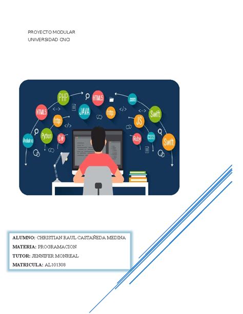 Proyecto Modular Programacion Proyecto Modular Universidad Cnci Alumno Christian Raul