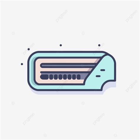 에어컨 장치 및 일부 흰색 배경의 평면 아이콘 벡터 하모니카 직계 아이콘 평면 아이콘 Png 일러스트 및 벡터 에 대한