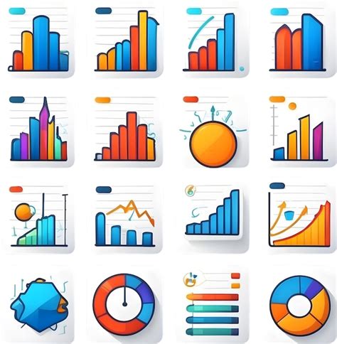 Premium Photo Chart Illustration Collection Infographic Vector Set Data Visualization Design