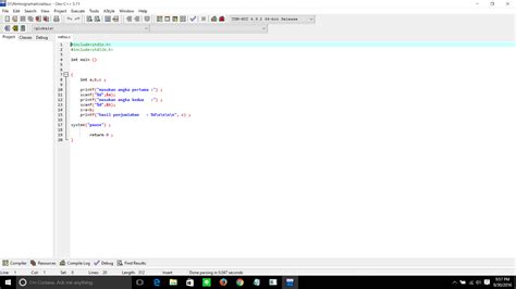 Cara Coding Penjumlahan Dua Bilangan Di Dev C SatBlog