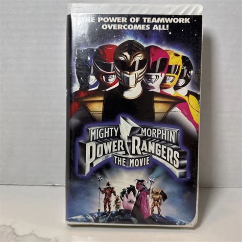 Mighty Morphin Power Rangers The Movie Vintage Vhs Clamshell Tape 1995