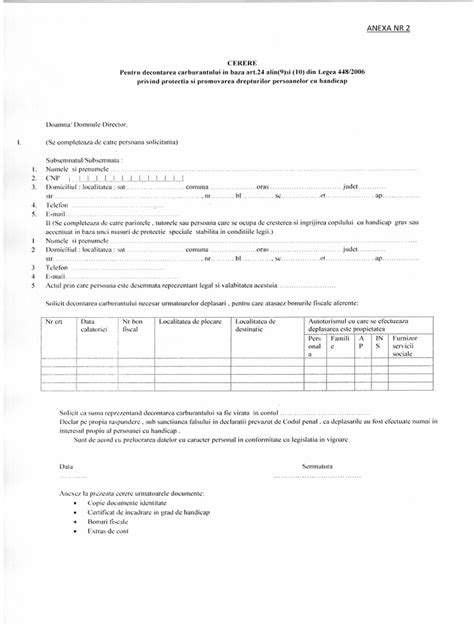 Cerere Carburant Pdf
