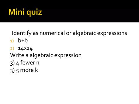 variables and expressions pptx