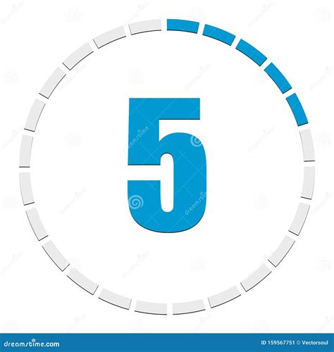 Progress Completion Step Indicator Segmented Circle As Duration