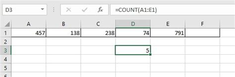 Solved Use The Count Function To Set F1 To The Count Of A1e1 A B C