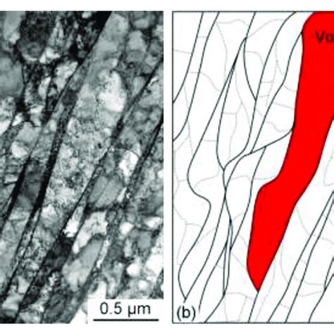 The Microstructure Of The 90 Cold Rolled Sample In The Longitudinal