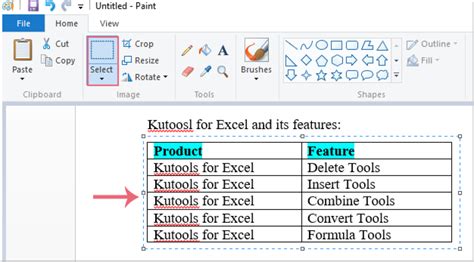 How To Exportsaveconvert Tables As Images In Word