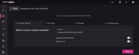 load streaming data from automq timeplus