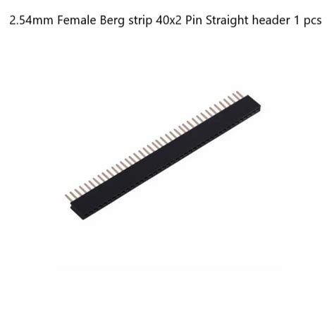Sunrobotics 2 54mm Female And Male Berg Strips 40x1 40x2 At ₹ 20 Piece Electronic Components