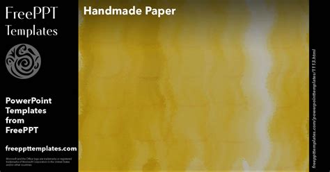 Handmade Paper PowerPoint Templates