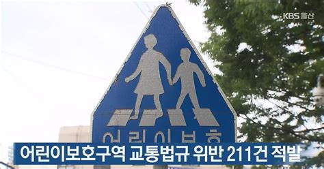 울산 어린이보호구역 교통법규 위반 211건 적발