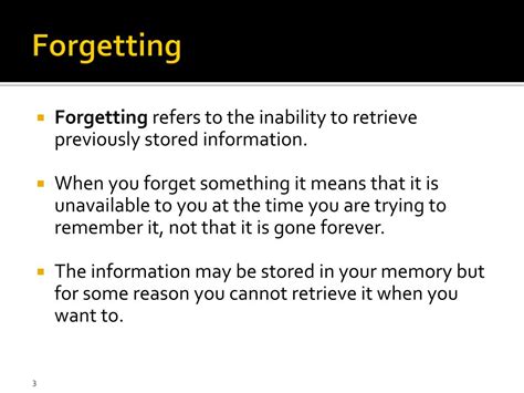 Ppt Chapter 7 Forgetting Powerpoint Presentation Free Download Id1452785
