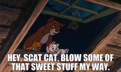 Yarn Hey Scat Cat Blow Some Of That Sweet Stuff My Way The