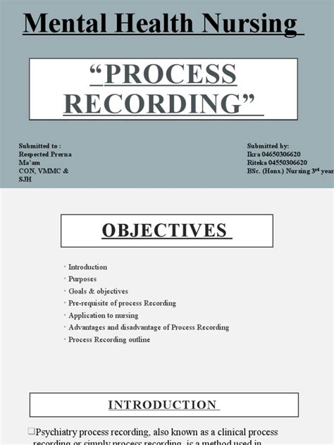 Process Recording Final Pdf Nursing Communication