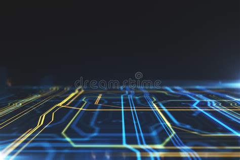 Abstract Circuit Backdrop Stock Illustration Illustration Of Glowing 118095918