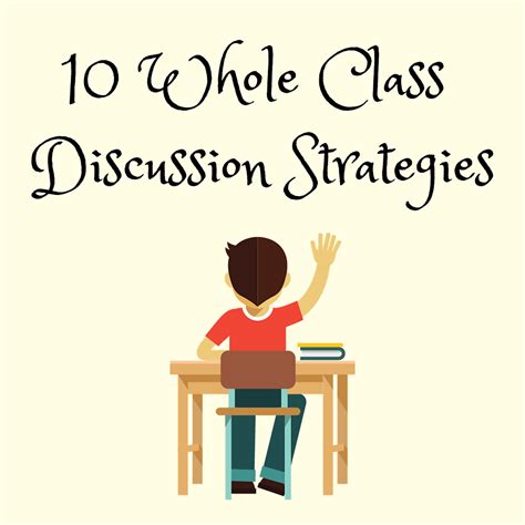 10 Whole Class Discussion Strategies