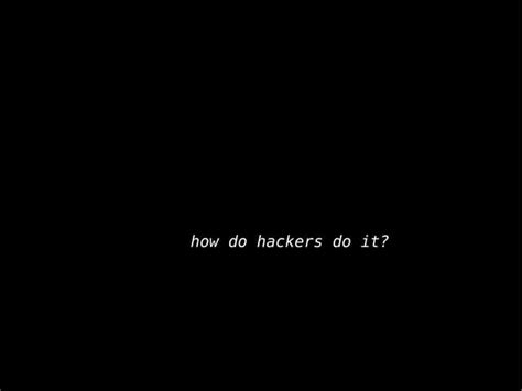 how hackers do it ppt computing technology and computing