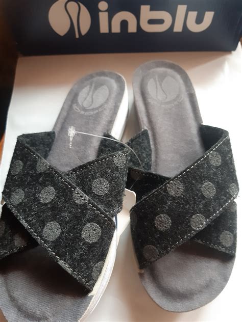Тапочки Женские Комнатные/уличные на Танкетке , Чёрные , Inblu (инблу ...