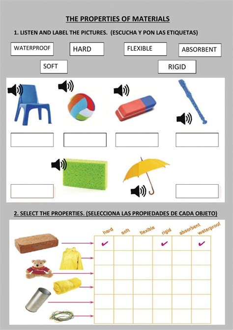 Materials Interactive Activity For 2º You Can Do The Exercises Online Or Download The Worksheet