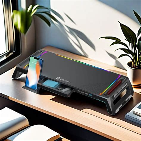 Подставка под монитор с USB хаб EVOLUTION MS200 RGB-HY-032809-002A ...