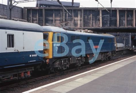 35mm Railway Slide Of Class 87 87027 Birmingham New Street Copyright