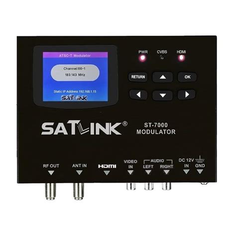 Satlink St 7000 Hdmi To Rf Digital Modulator Encoder Delivers 1080p Hdmi Video To Tvs As Hd Atsc