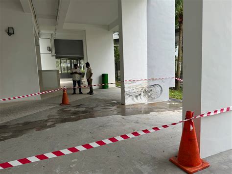 bmw crashes into void deck at yishun waking residents singapore news