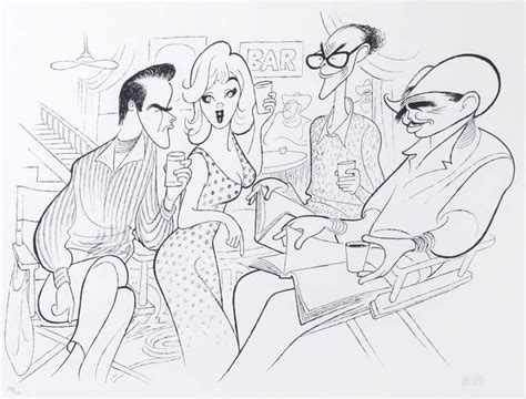 Al Hirschfeld The Misfits Marilyn Monroe Montgomery Clife Arthur