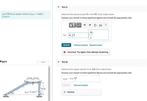 Solved Link CD has an angular velocity of ωCD rad s Chegg