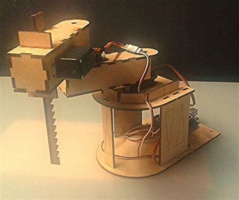 Chasis Brazo Robot Arduino Tipo Scara De Acrilico Env O Gratis