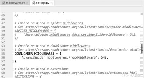 python3 爬虫 开发scrapy下载器中间件 scrapy 中间件 csdn博客