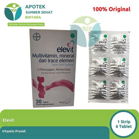 Jual Elevit Vitamin Promil Shopee Indonesia