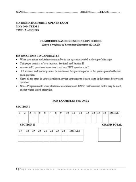 F1 Math Opener 2024 010252 Pdf Mathematics