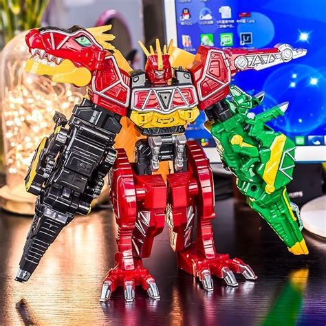 Power Rangers Dino Charge Megazord Formação De Para Raptor Shopee Brasil