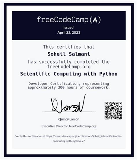 Soheil Salmani On Linkedin Scientific Computing With Python 🔥 Freecodecamp