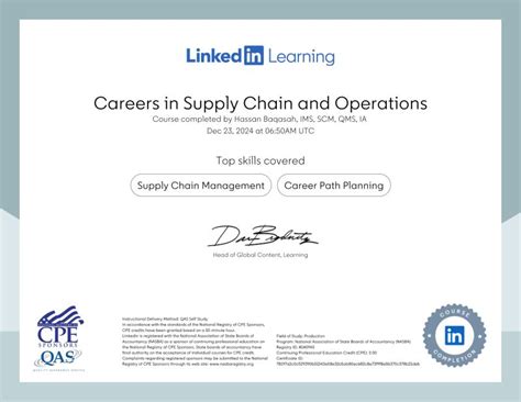 hassan baqasah ims scm qms ia on linkedin certificate of completion