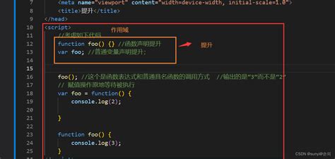 Js的提升机制js提升规则 Csdn博客