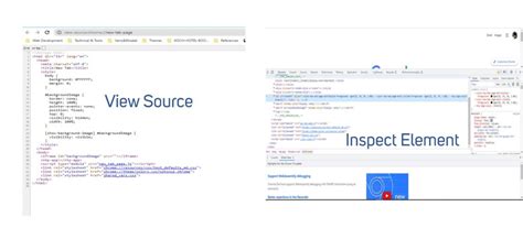 Difference Between Inspect Element And View Source