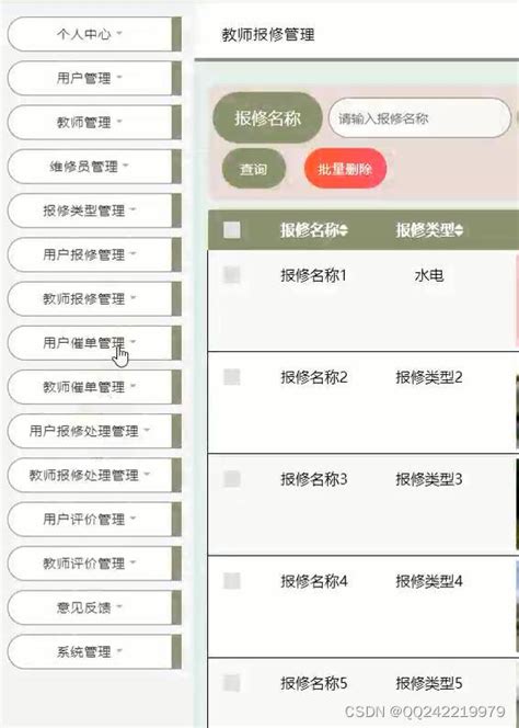 java校园报修管理系统ssm 校园报修管理系统功能 csdn博客