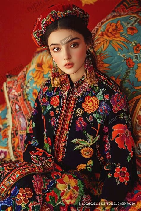 Ai创作图维吾尔族嫁衣 维吾尔族新娘嫁衣 新疆少数民族女孩 插画新疆女孩 新疆姑娘 新疆民族女孩 维吾族女孩 维族女孩哈萨克族 原创手绘新疆少女 新疆插画女孩 新疆少女 新疆风格美女 维族美女