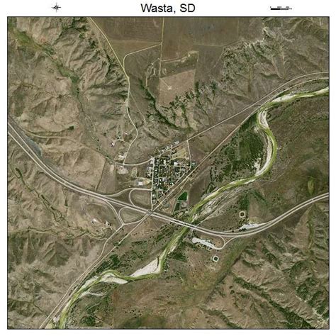 Aerial Photography Map Of Wasta Sd South Dakota