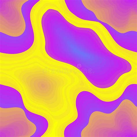 Vector Seamless Pattern Acid Liquid Lines Stock Vector Illustration
