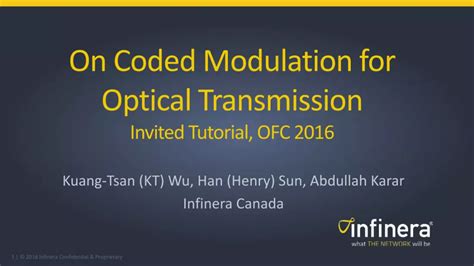 Pdf On Coded Modulation For Optical Transmission Invited Tutorial Dokumen Tips