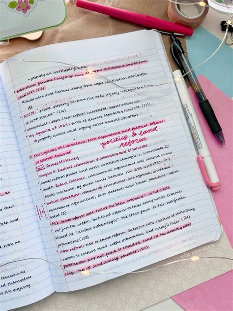 Aesthetic Notes Red Notetaking Inspiration Pretty Notes Inspiration Study Vibes Studying