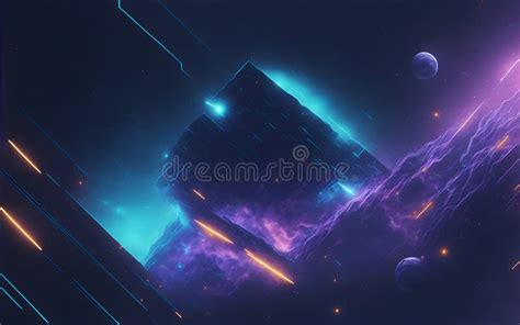 Abstract Cyber Space Background Cyber Space Background Futuristic Background Stock