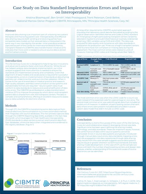 Pdf Case Study On Data Standard Implementation Errors And Impact On