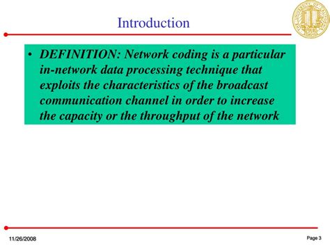 ppt network coding theory tutorial powerpoint presentation free