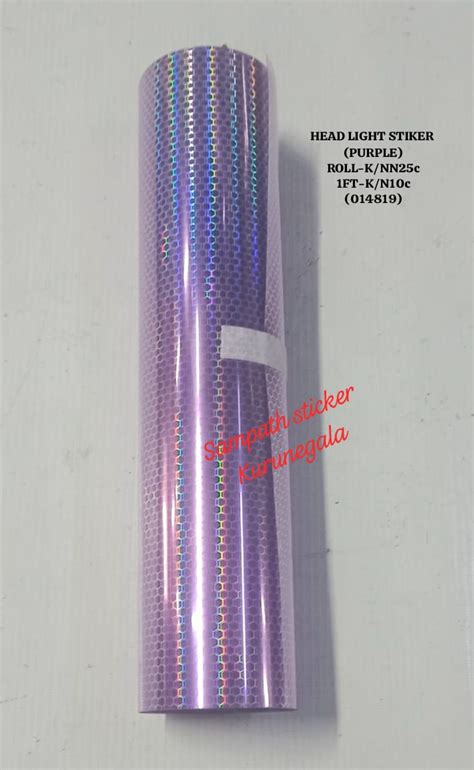 Head Light Sticker Purple Sampath Stickers