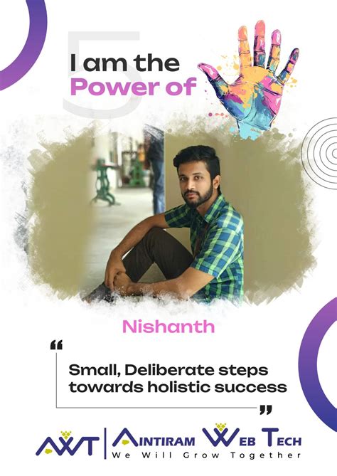 nishanth s on linkedin powerof5 aintiramwebtech teammotivation