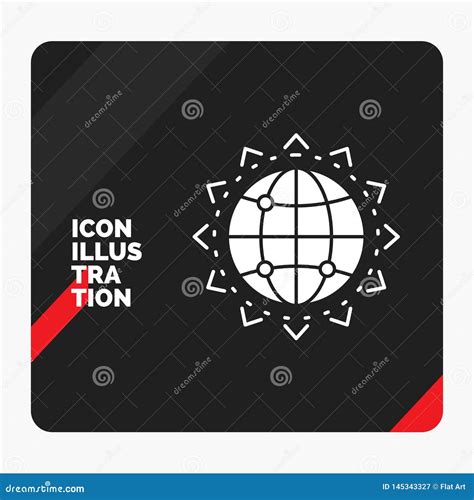 Red And Black Creative Presentation Background For World Globe Seo Business Optimization
